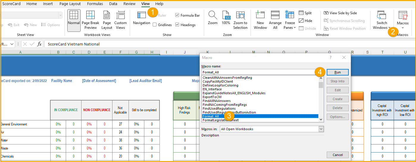 Scorecard Formatting – Enhesa