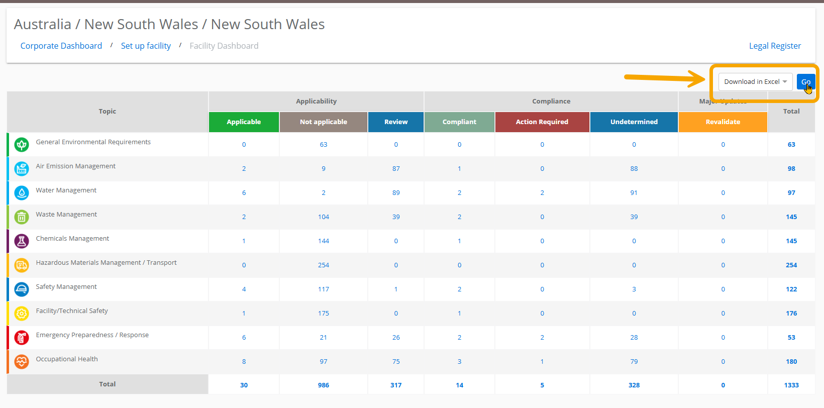 Exporting Dashboard Assessment Data – Enhesa