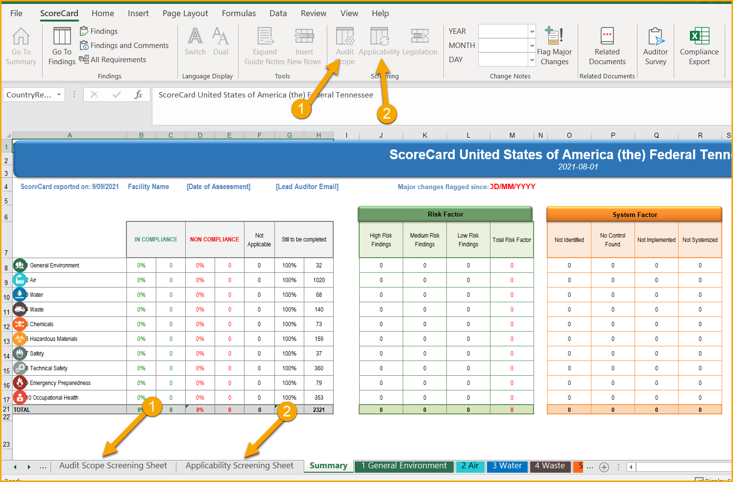 ScoreCard Recommended Workflow – Enhesa
