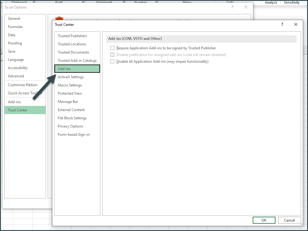 Aligning Excel Security Settings to Enable ScoreCard Features – Enhesa